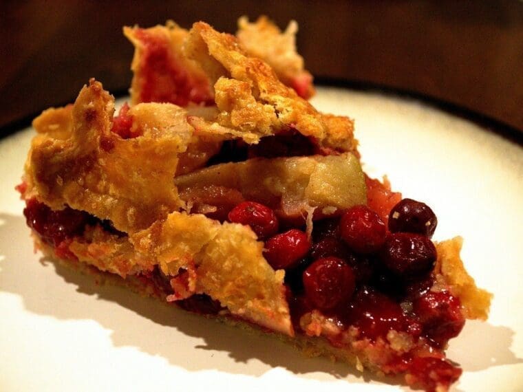 Rhubarb and Cranberry Pie Recipe - The Recipe Website
