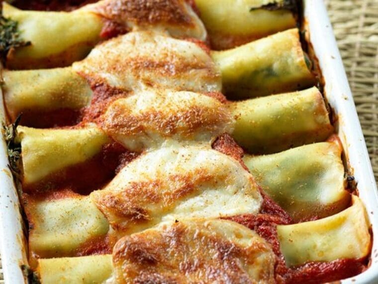 Spinach and Ricotta Cannelloni Recipe - The Recipe Website