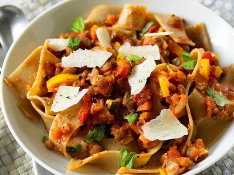 Vegetable Ragu and Pasta Recipe - The Recipe Website