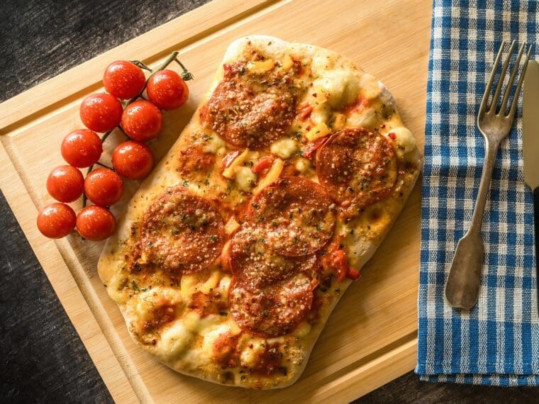Salami Pizza Recipe - The Recipe Website